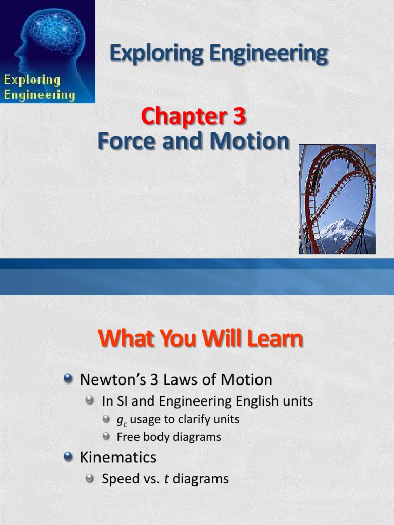 Chapter 3 Force and Motion | PDF | Acceleration | Force