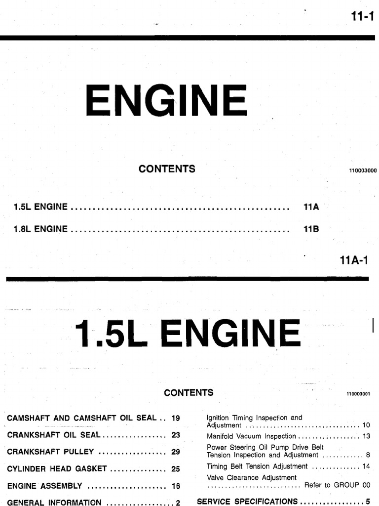 4G15 Engine | PDF | Belt (Mechanical) | Throttle