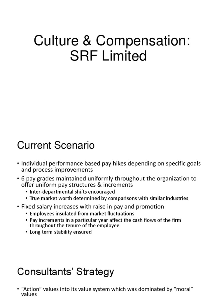 Culture and Compensation For SRF Limited | PDF | Employment | Economic ...
