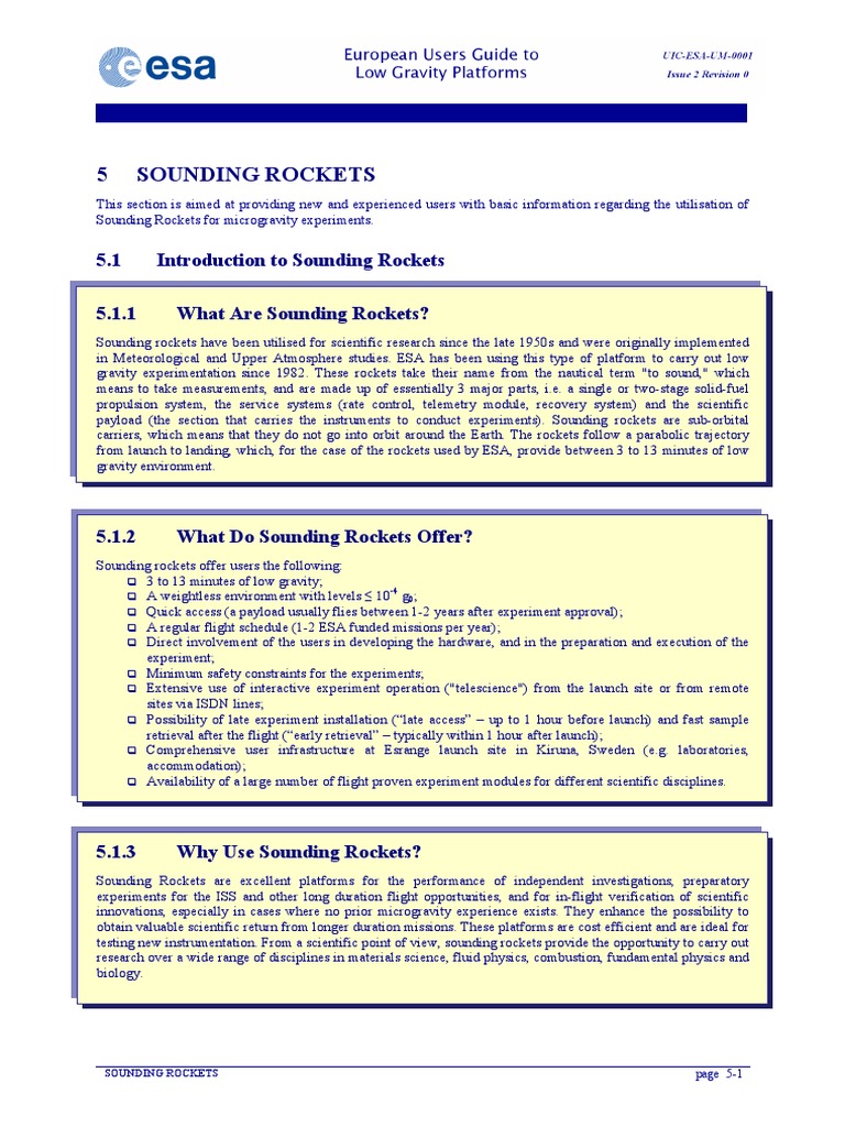 Sounding Rockets | PDF | Multistage Rocket | Rocket