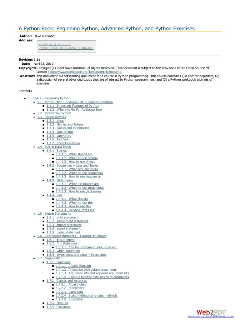 A Python Book | Download Free PDF | Parsing | Python (Programming Language)