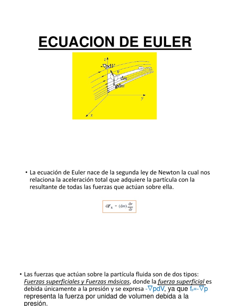 Ecuacion de Euler | PDF
