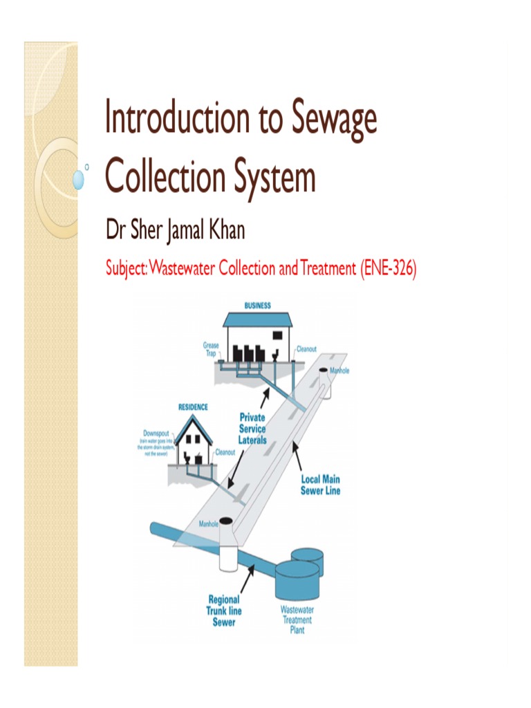 Lecture - 1 Components of Sewage Collection System | Sewage | Public ...