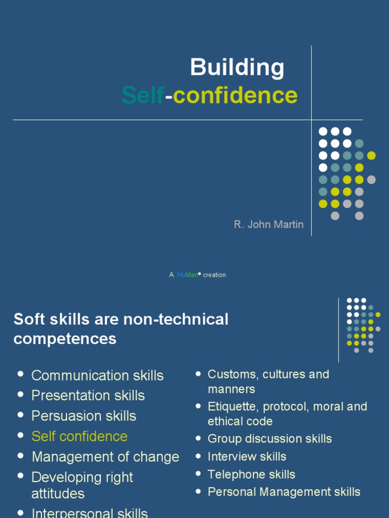 Building Self Confidence by John Martin | PDF | Etiquette | Behavioural ...