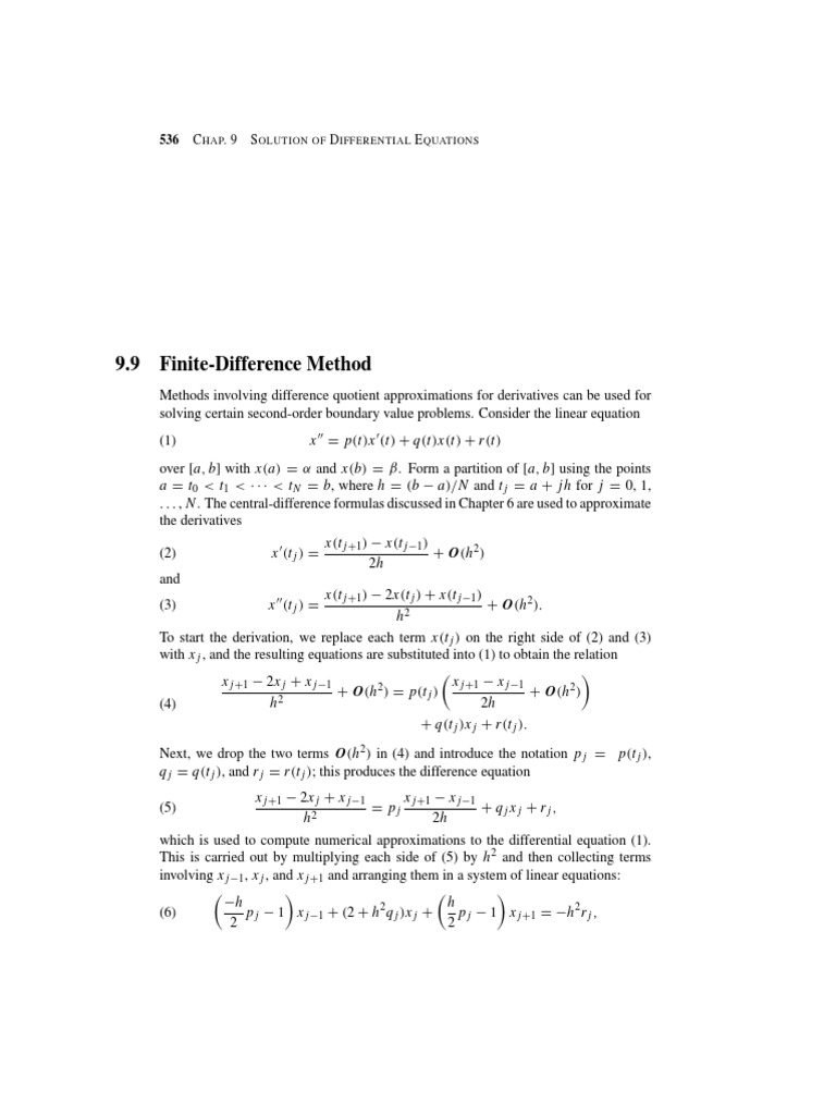 Finite Difference Proof | PDF | Finite Difference | Numerical Analysis
