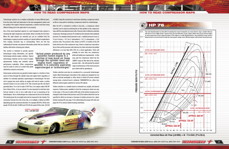 How To Read Compressor Map | PDF | Turbocharger | Gas Compressor