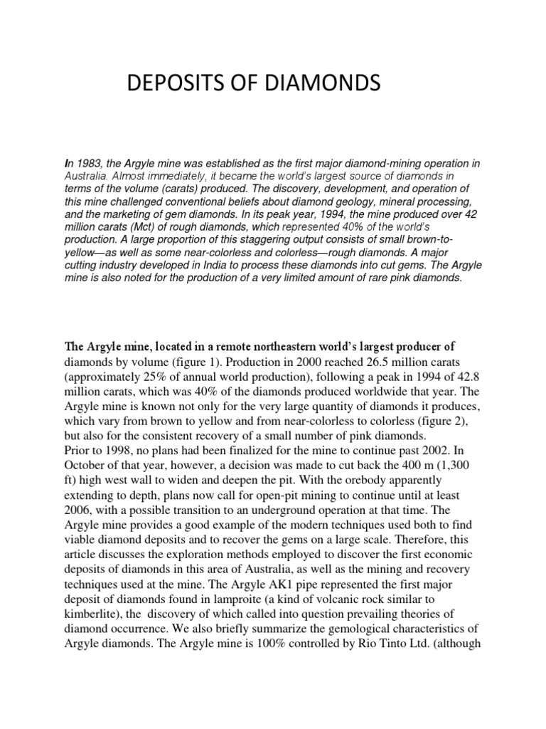 Diamond | PDF | Diamond | Geology