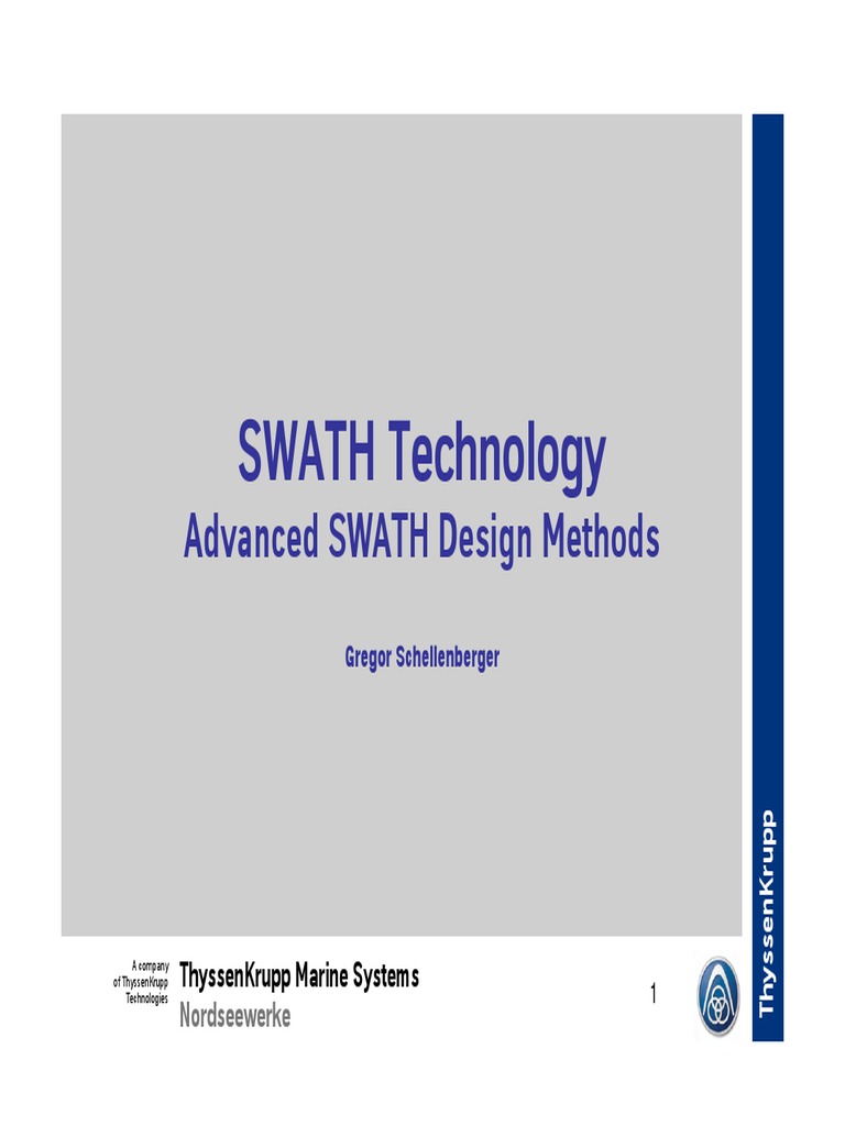 03 - Swath Technology Small Waterplane Area Twin Hull | PDF | Ships ...
