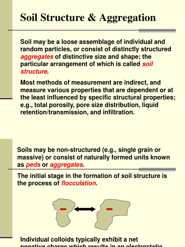Soil Structure & Aggregation | PDF | Soil | Sand