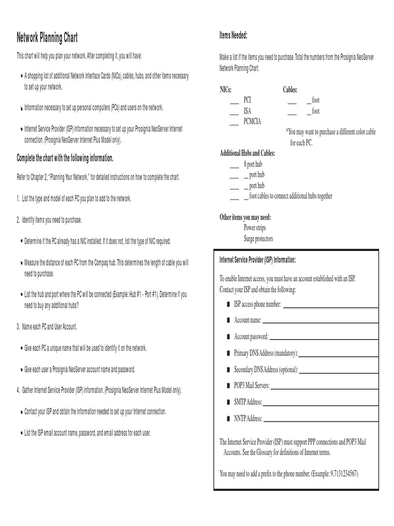 network-planning-chart-items-needed-pdf-email-computer-network