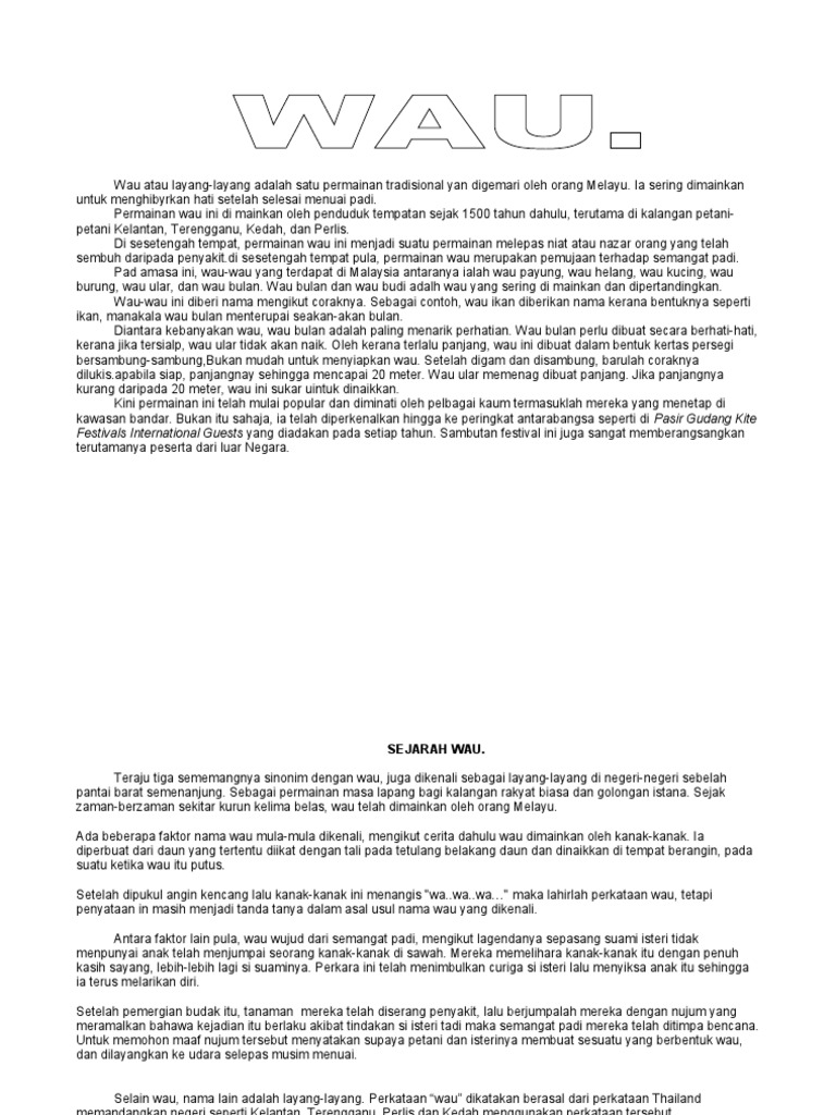 Wau Atau Layang | PDF