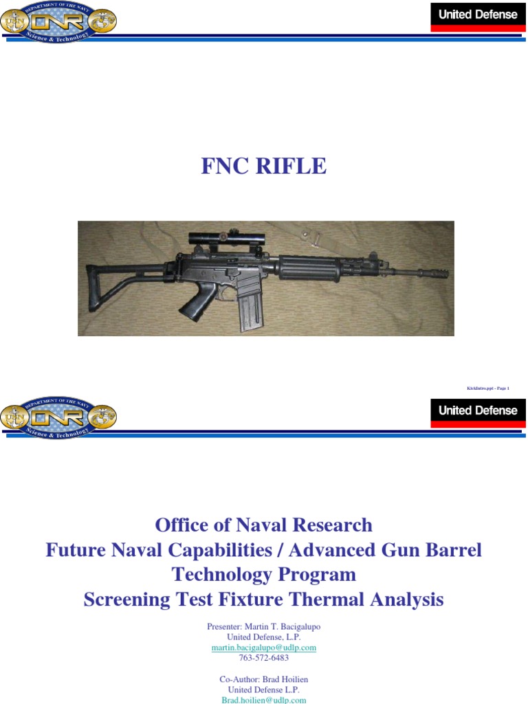 FNC Rifle: Kickintro - PPT - Page 1 | PDF | Caliber | Gun