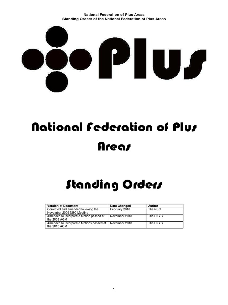 National Standing Orders Nov 2013 | PDF | Committee | Elections