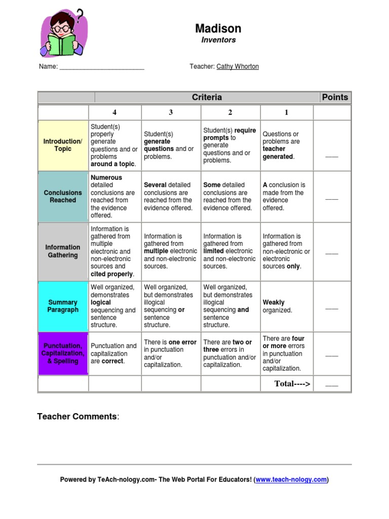Inventor Rubric | PDF