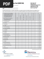 Sino-Nasal Outcome Test (SNOT-22) Questionnaire: Patient's Name Date ...