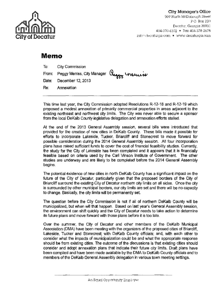 Decatur Memo Annexation | Download Free PDF | United Nations General ...