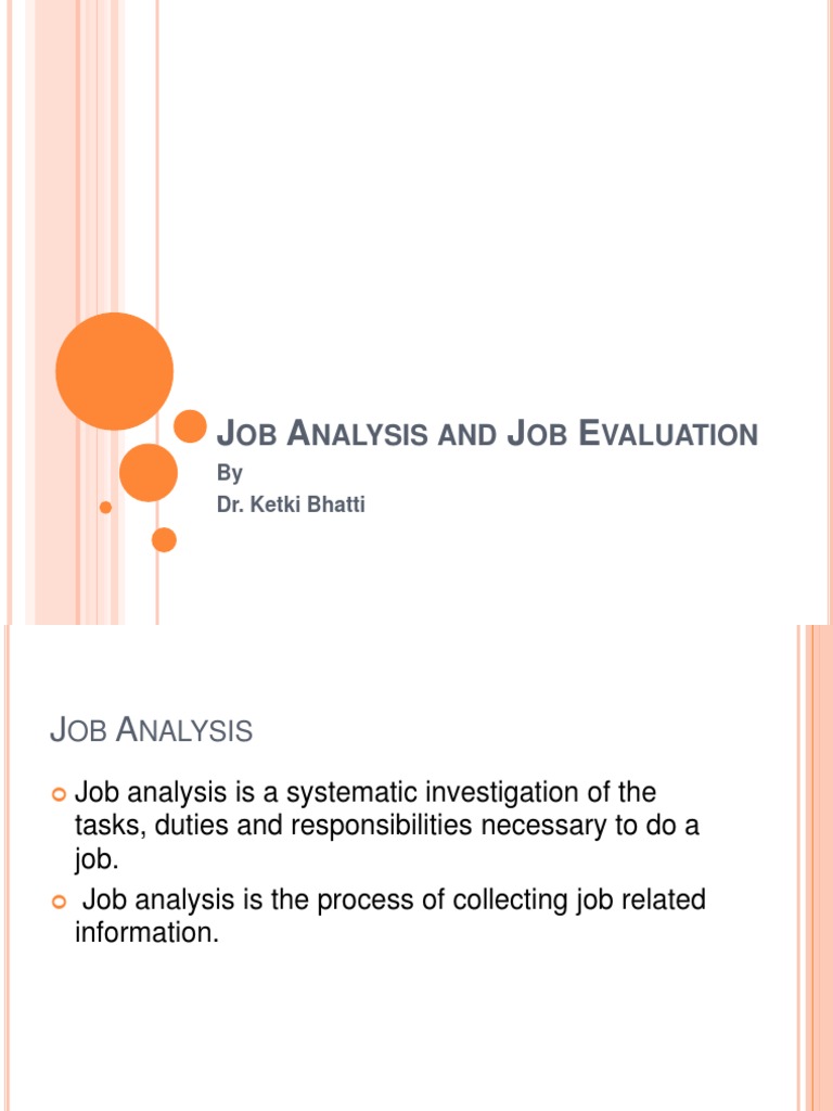 Job Analysis and Job Evaluation | PDF | Employment | Emergence