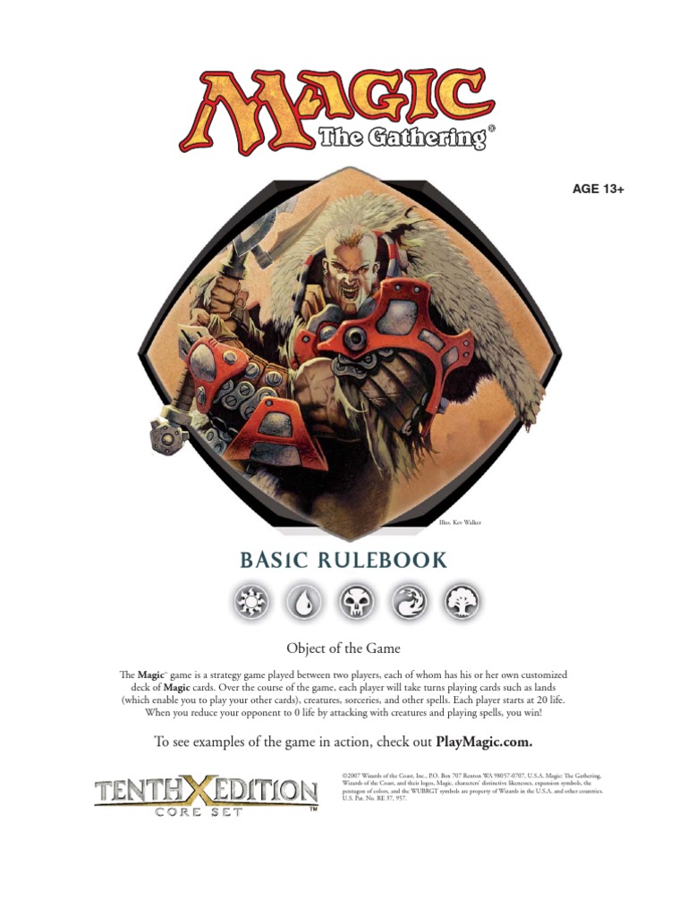 Magic: The Gathering - 10th Edition Rulebook | PDF | Ephemera | Trading Cards