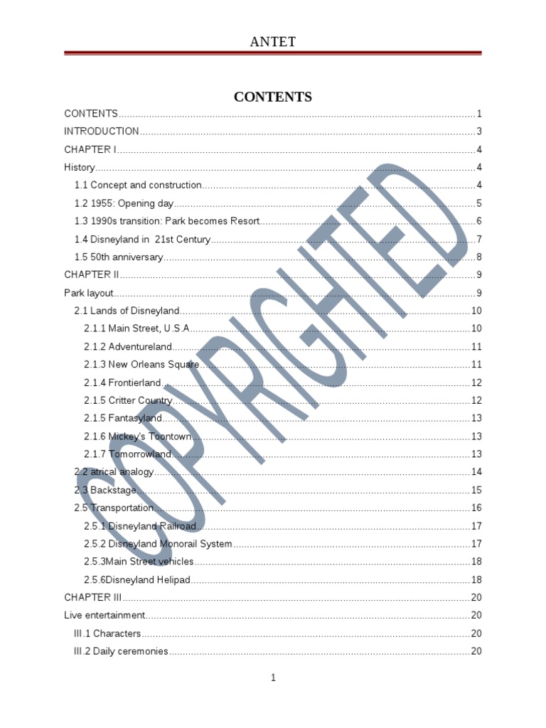 Atestat Engleza Model | Disneyland | Railway