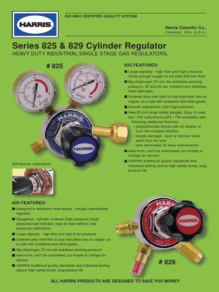 Harris 825 | PDF | Valve | Gas Technologies