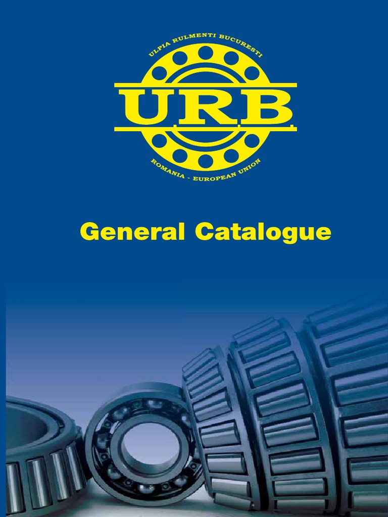 URB Catalogue | PDF | Bearing (Mechanical) | Machines