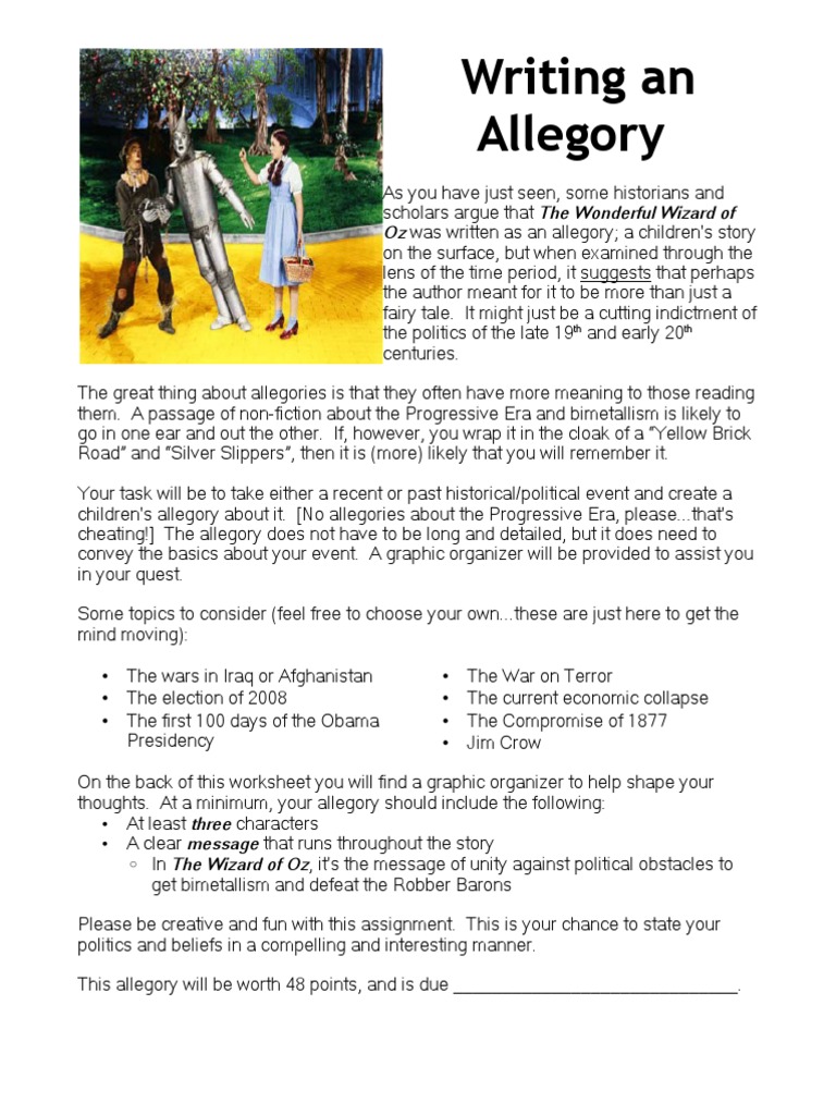 Writing An Allegory | PDF | Allegory