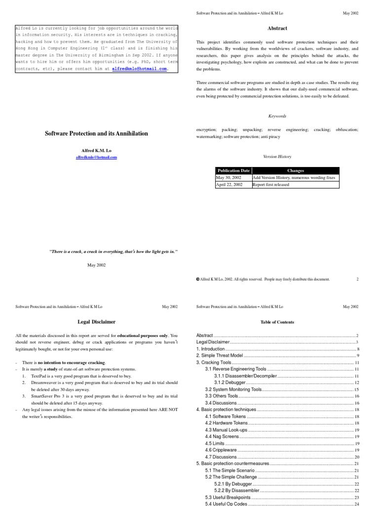 Cracking Art | PDF | Source Code | Computer Program