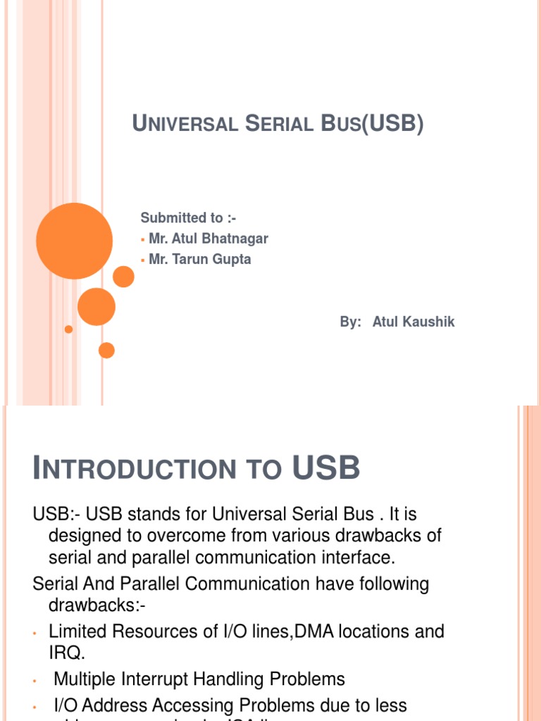 Universal Serial Bus (USB) | PDF | Usb | Physical Layer Protocols