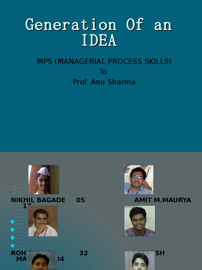 Generation of An Idea | PDF | Cisco Certifications | Cisco Systems