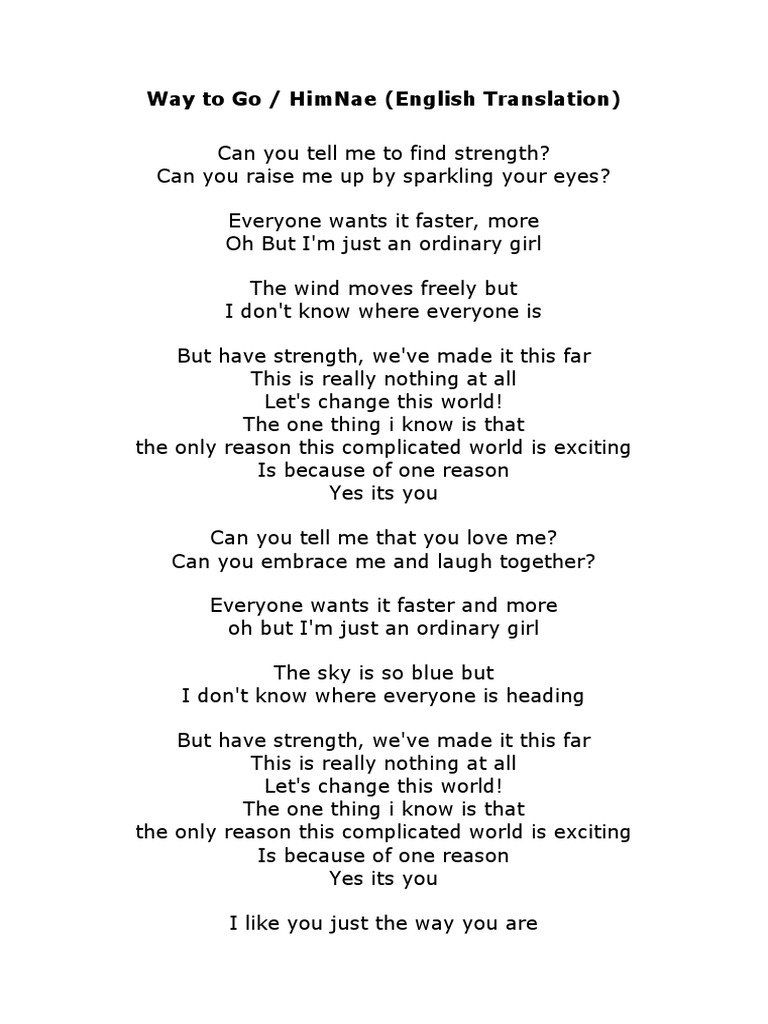 SNSD Way To Go | PDF | Artists