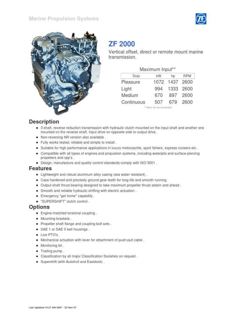ZF 2000 | PDF | Transmission (Mechanics) | Machines