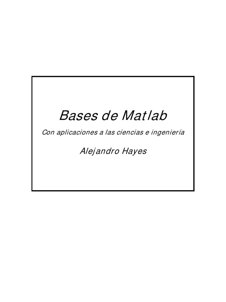 Curso Completo Mathlab | PDF | Matriz (Matemáticas) | Valores propios y vectores propios