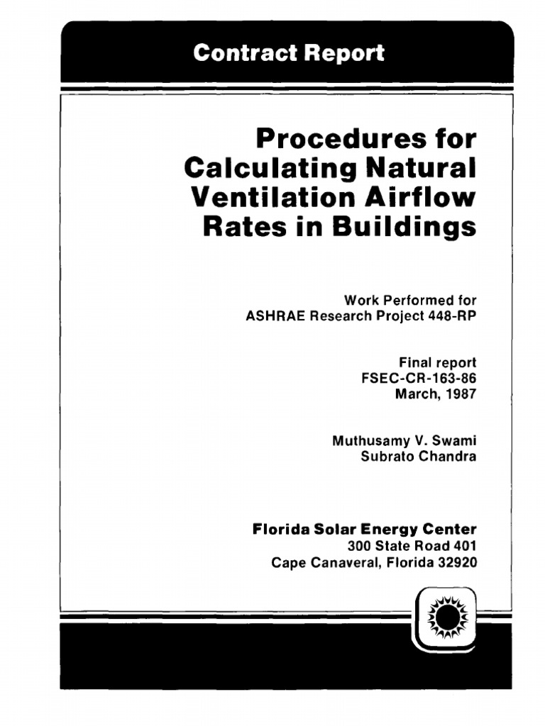 Ventilation Calculation | Ventilation (Architecture) | Window