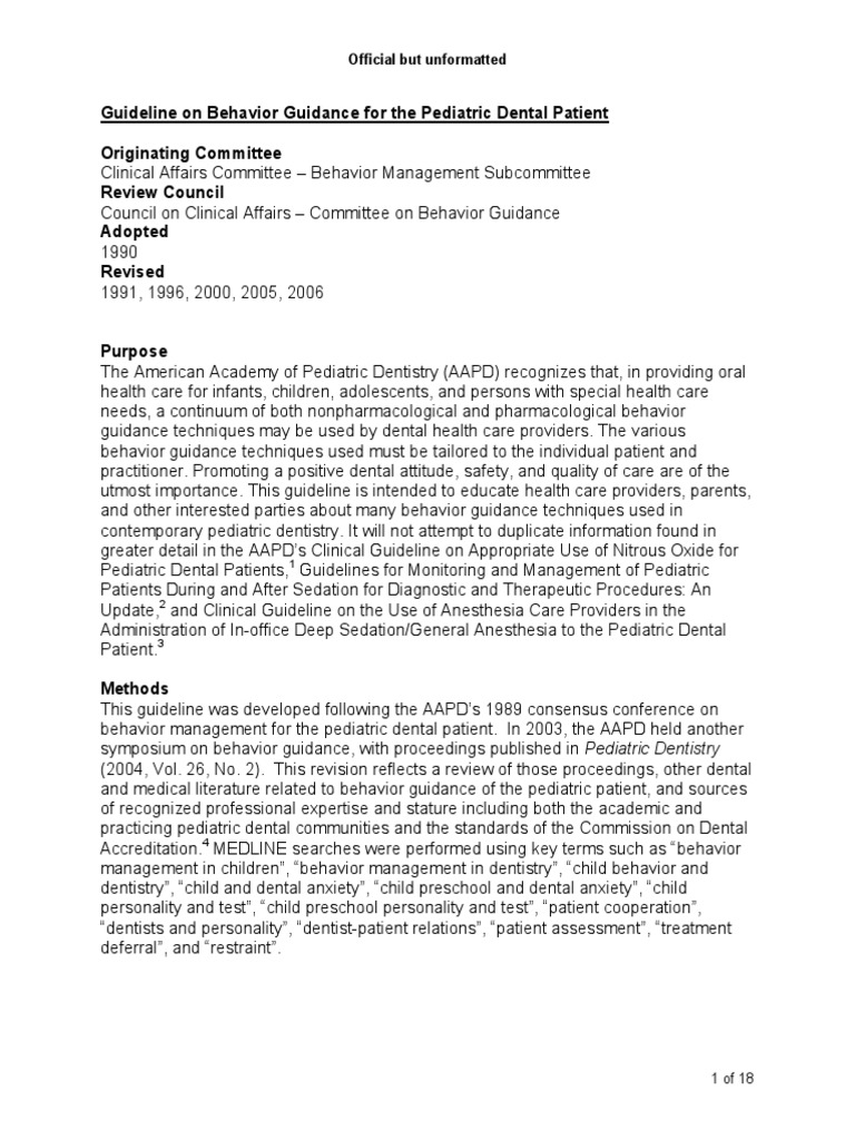 AAPD BehavGuide | PDF | Informed Consent | Dentistry