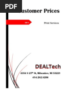 Screen Printing Price Chart | PDF