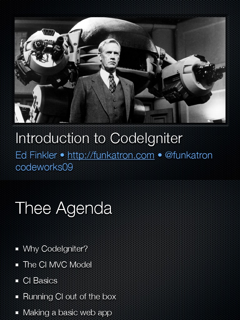 Introduction To CodeIgniter | PDF | Model–View–Controller | Php