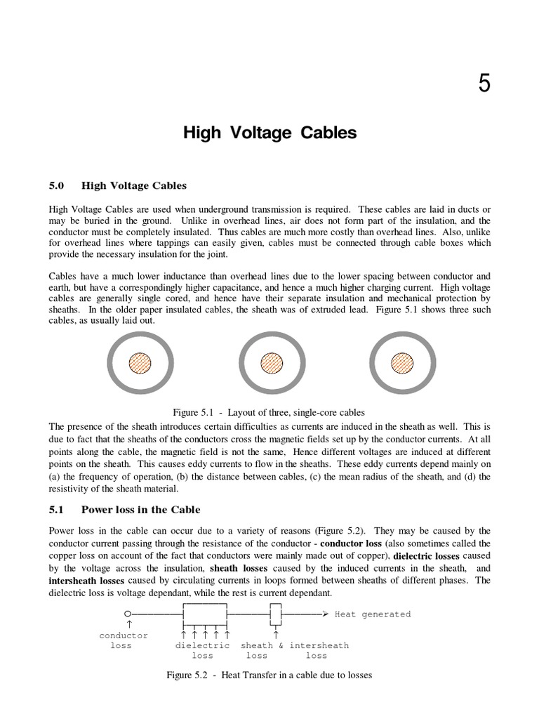 HV Cables | PDF | Insulator (Electricity) | Cable