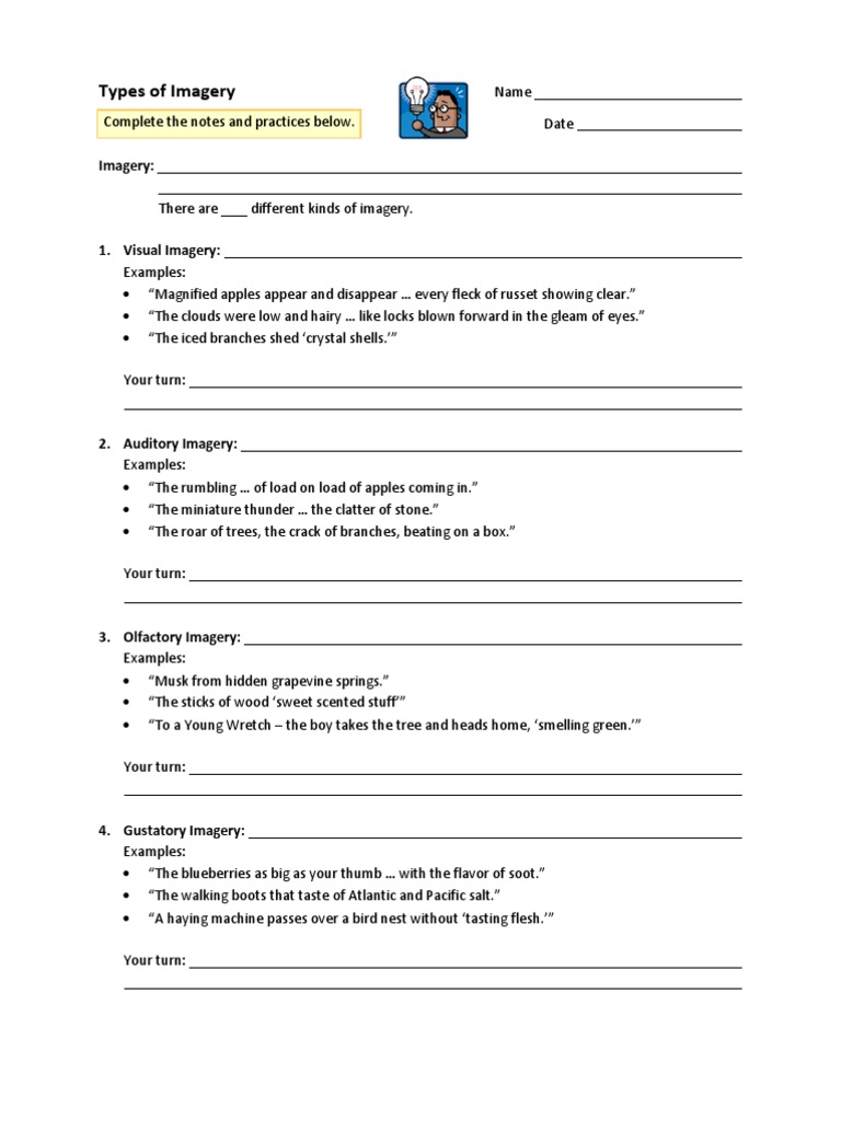 Types of Imagery | PDF