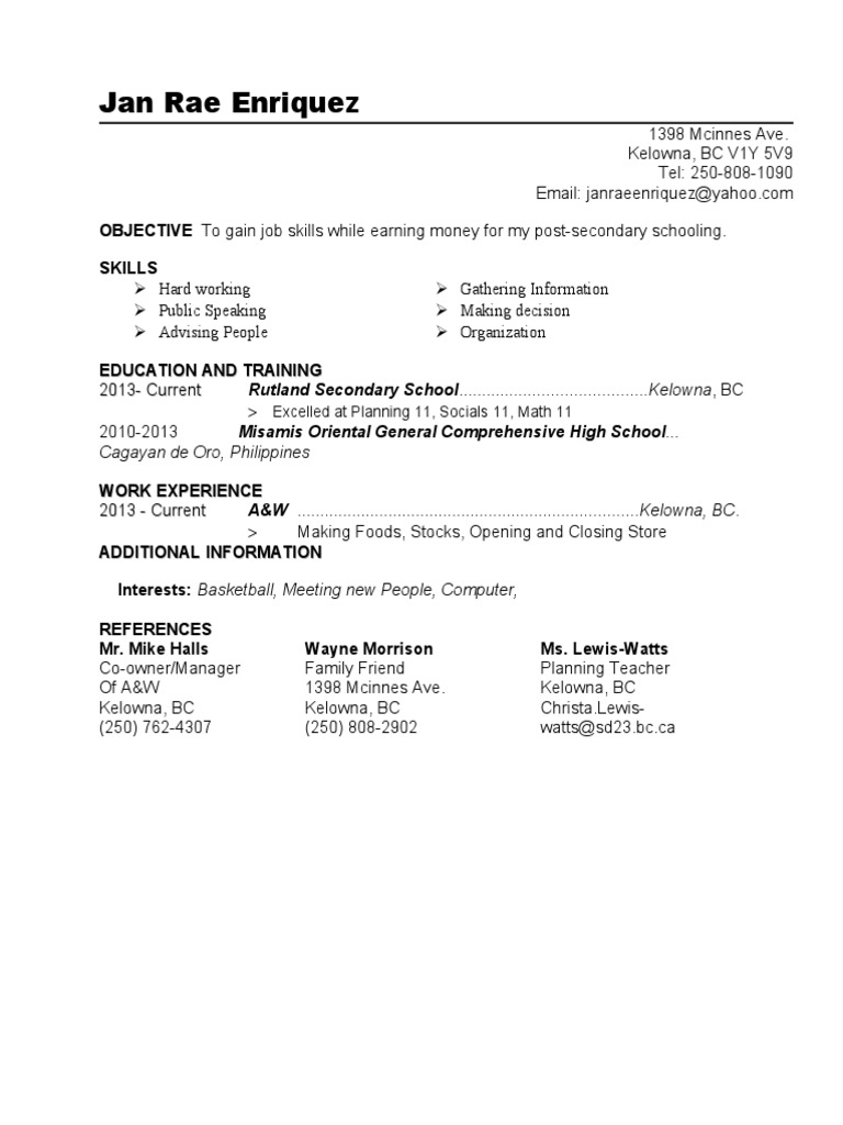Resume Template-1-1 | PDF | Career & Growth | Business