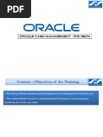Oracle Fusion Cash Management Setup | PDF