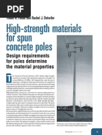 Spun Concrete Utility Poles Overview | PDF | Concrete | Prestressed ...
