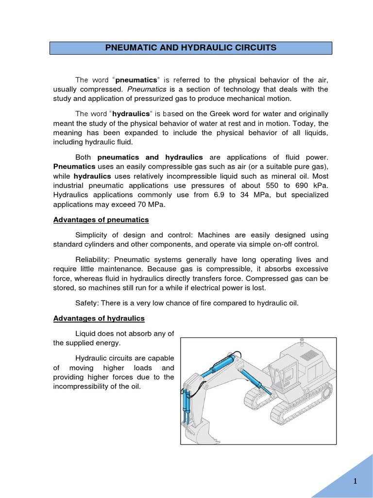 Pneumatic and Hydraulics - TheORY | PDF | Valve | Pascal (Unit)