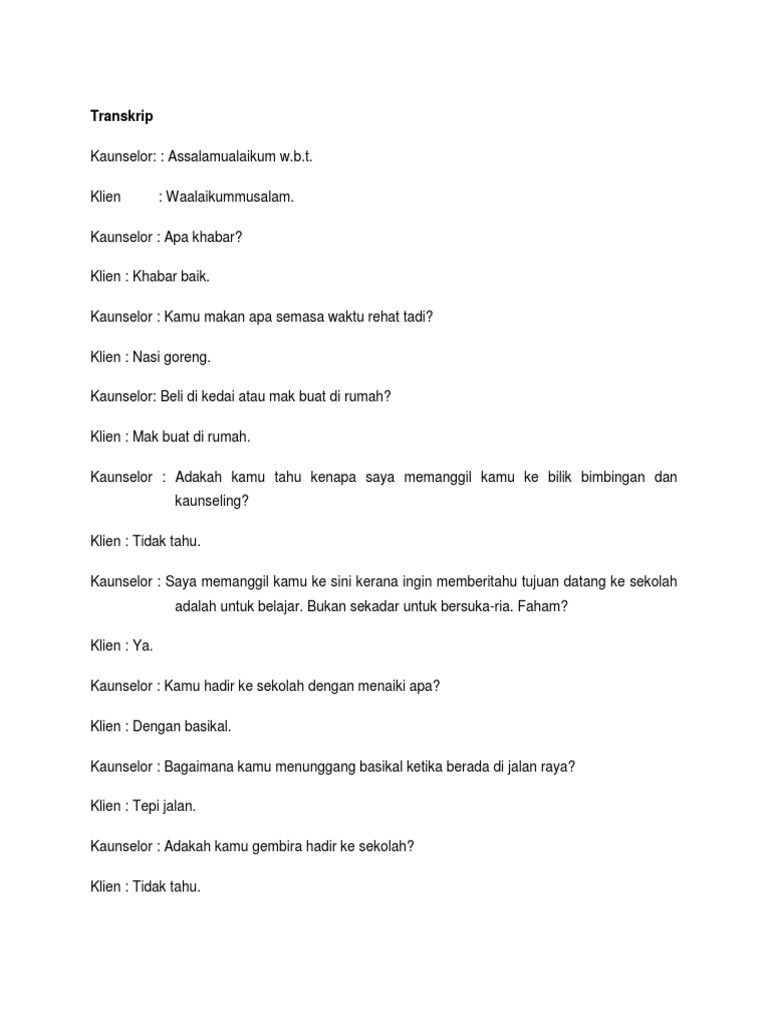 Transkrip Video | PDF