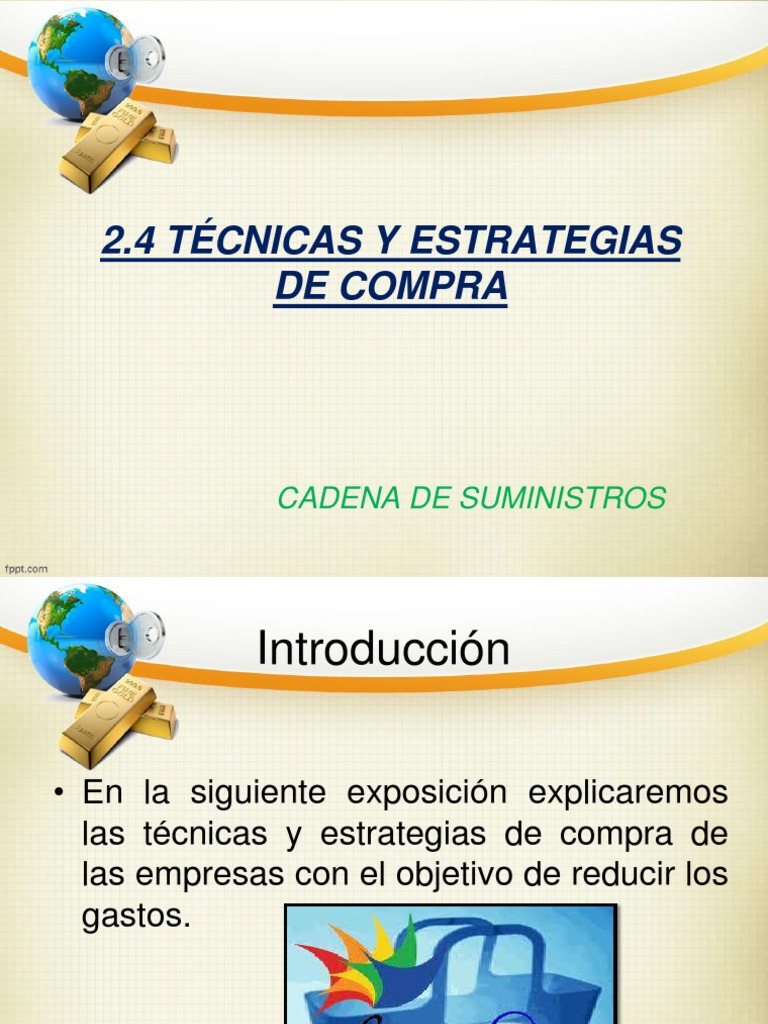 4.-Técnicas y Estrategias de Compra | PDF | Inventario | Calidad ...