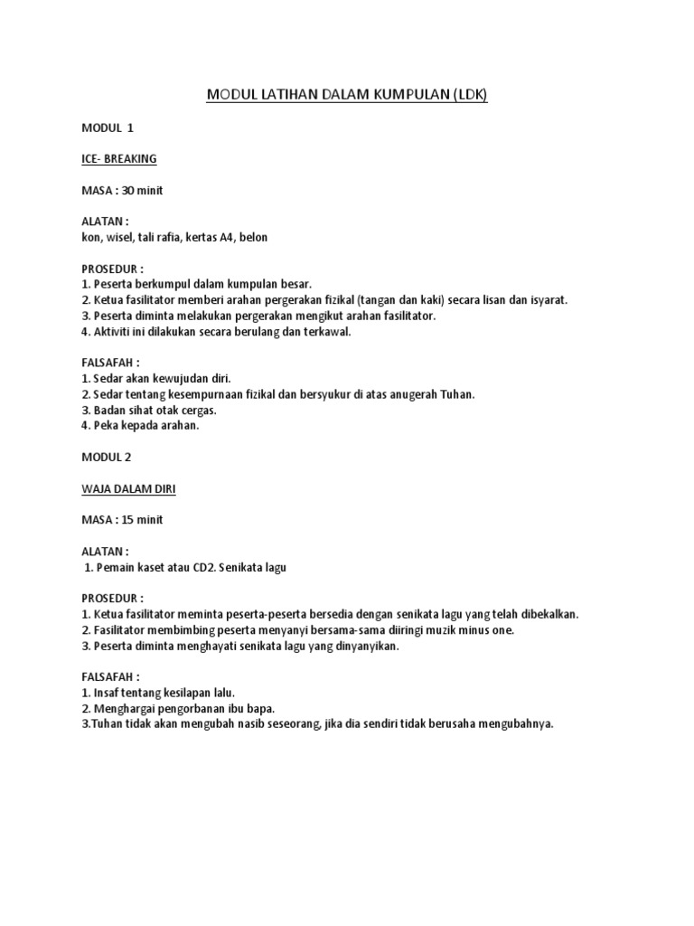 Koleksi Modul Latihan Dalam Kumpulan | PDF
