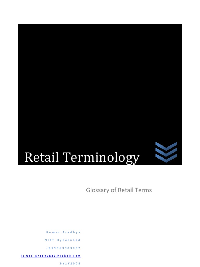 Retail Glossary for Industry Pros | PDF | Point Of Sale | Retail