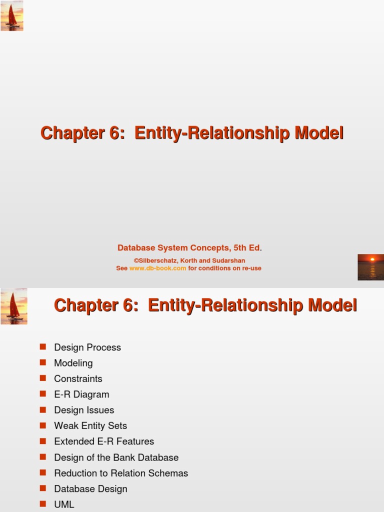 Chapter 6: Entity-Relationship Model | PDF | Unified Modeling Language ...