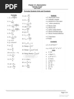 Class 12 Electrostatics Formulas | PDF