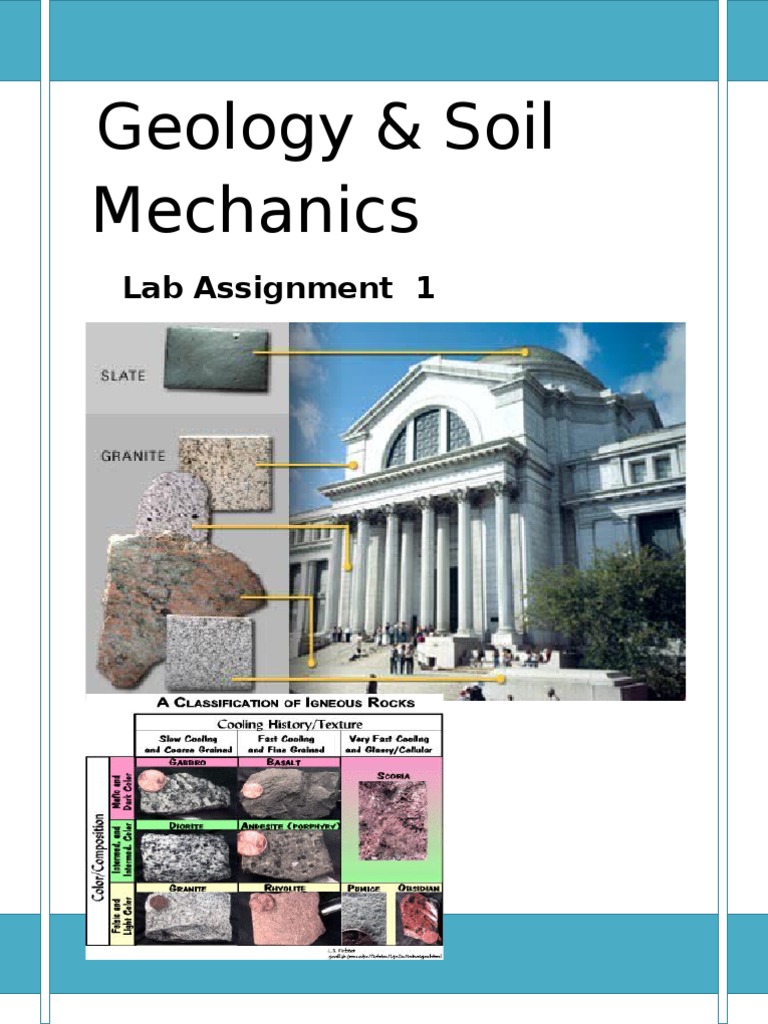 Geology & Soil Mechanics: Lab Assignment 1 | PDF