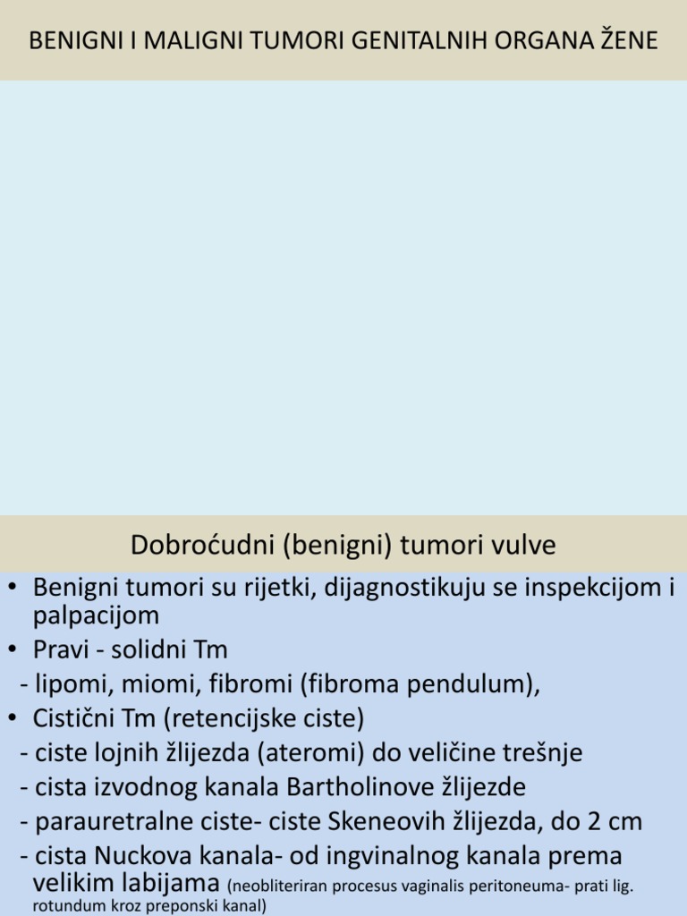 11.AP 11 BENIGNI I MALIGNI Tu GENIT ORG ŽENE | PDF